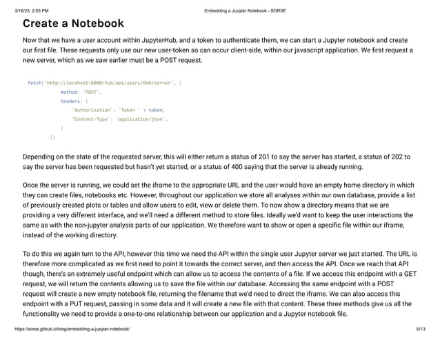 Embedding a Jupyter Notebook - SORSE.pdf Embedding a Jupyter Notebook - SORSE.pdf
