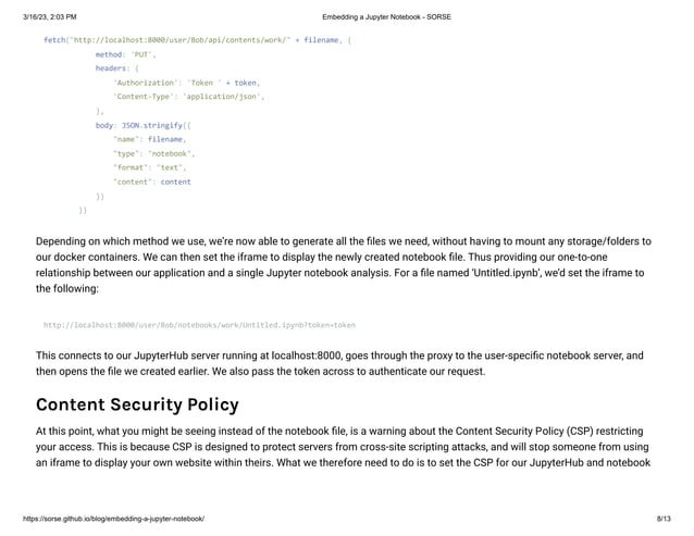Embedding a Jupyter Notebook - SORSE.pdf Embedding a Jupyter Notebook - SORSE.pdf