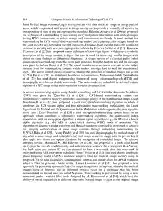 Embedding and Extraction Techniques for Medical Images-Issues and Challenges | PDF