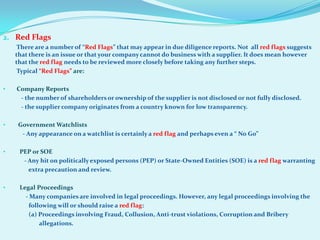 Embedding anti corruption due diligence in procurement | PPT