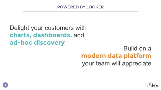Embedding Data & Analytics With Looker | PPTX