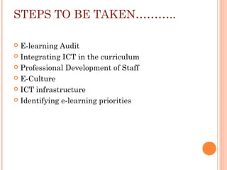 Embedding ict in teaching and learning | PPT