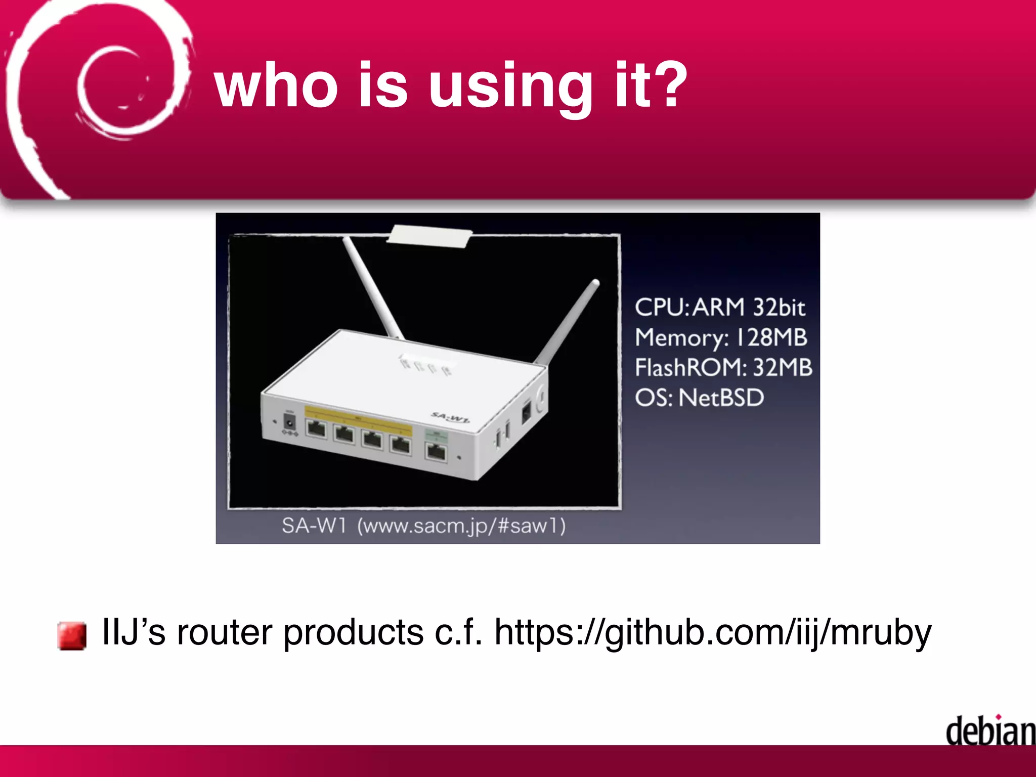 Embedding mruby into c and an actual example | PPT