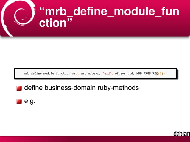 Embedding Mruby Into C And An Actual Example Ppt