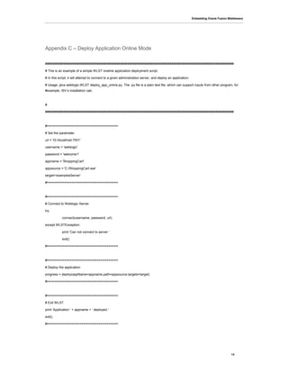 Embedding Oracle Weblogic Server 1871199 | PDF