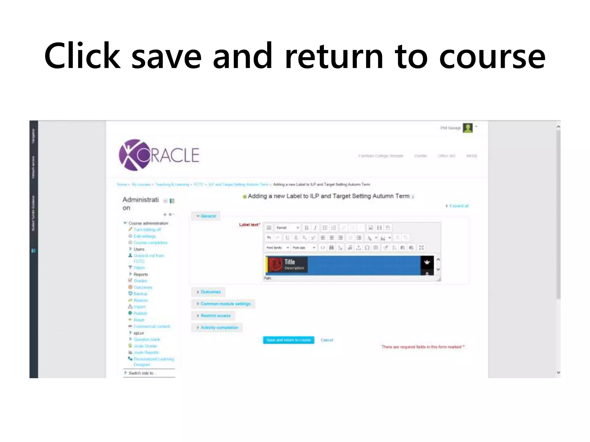 Embedding padlet to oracle | PPT | Free Download