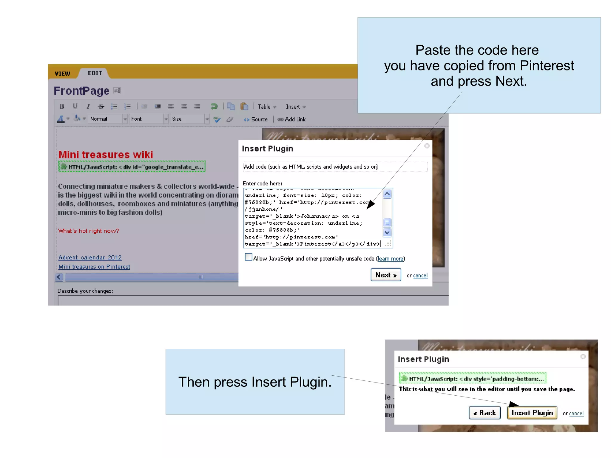 Embedding photos with help of pinterest | PPT