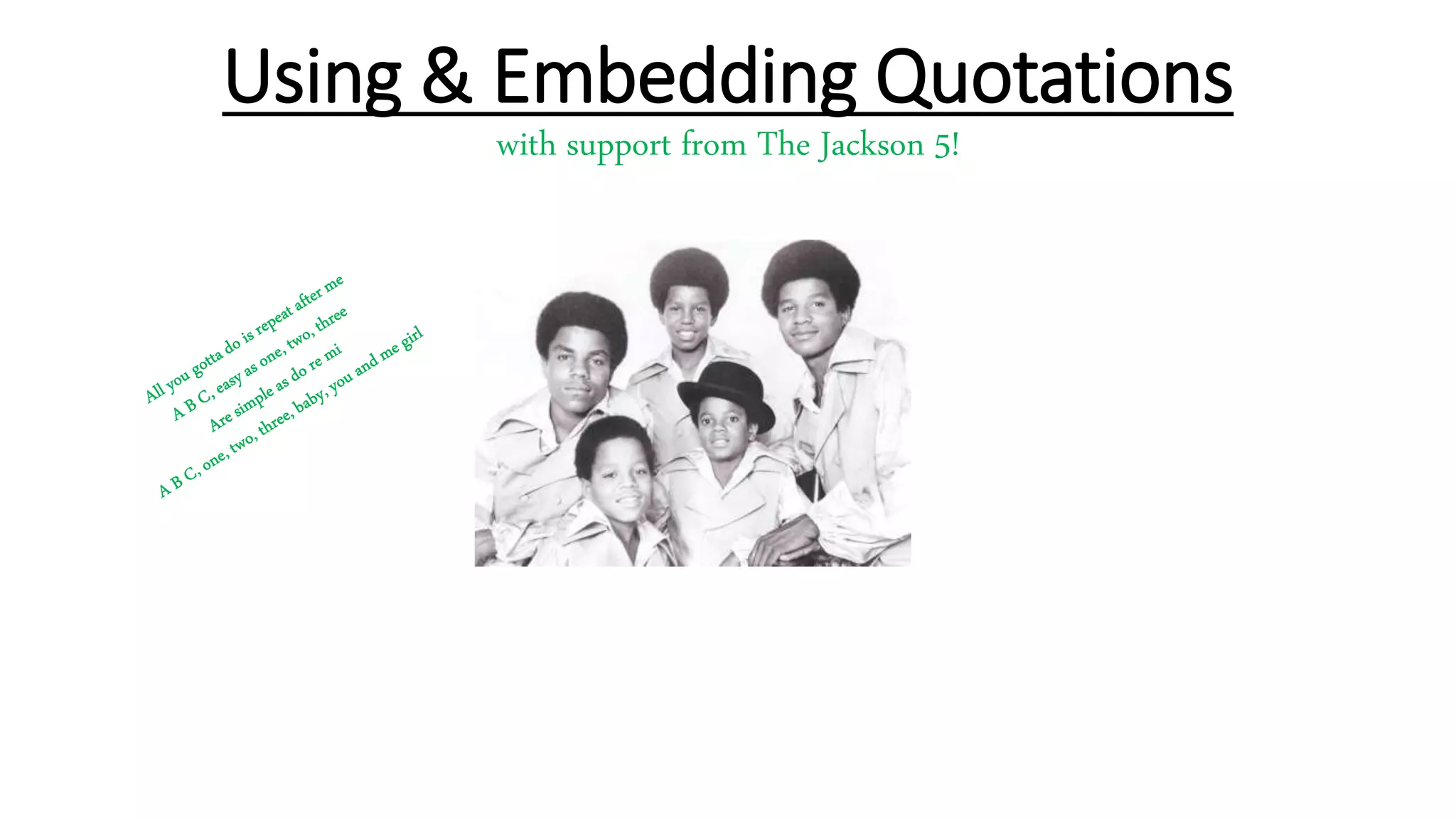 Embedding Quotations | PPTX