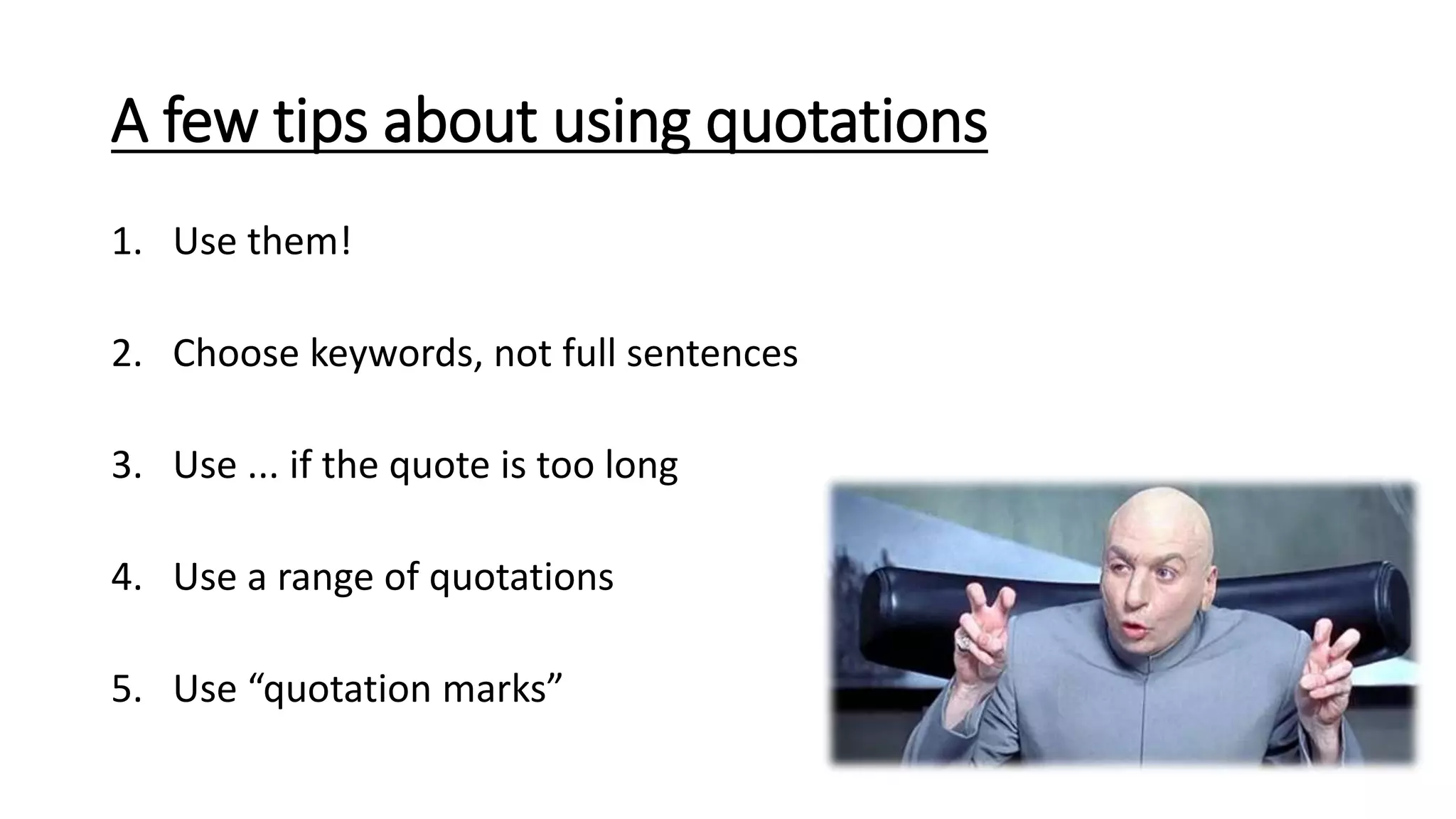 Embedding Quotations | PPTX