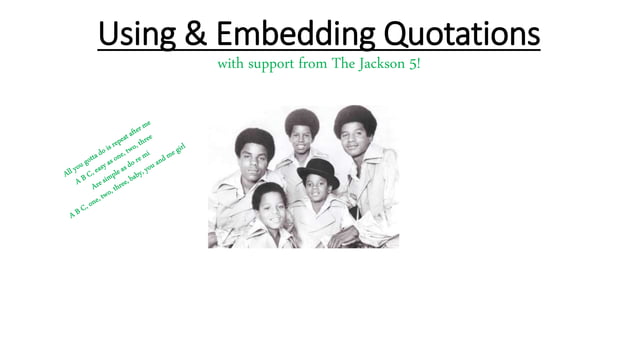 Embedding Quotations | PPTX