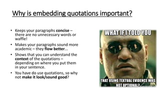 Embedding Quotations | PPTX