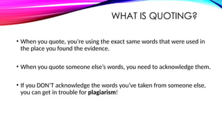 Embedding quotes in The Outsiders PowerPoint | PPTX