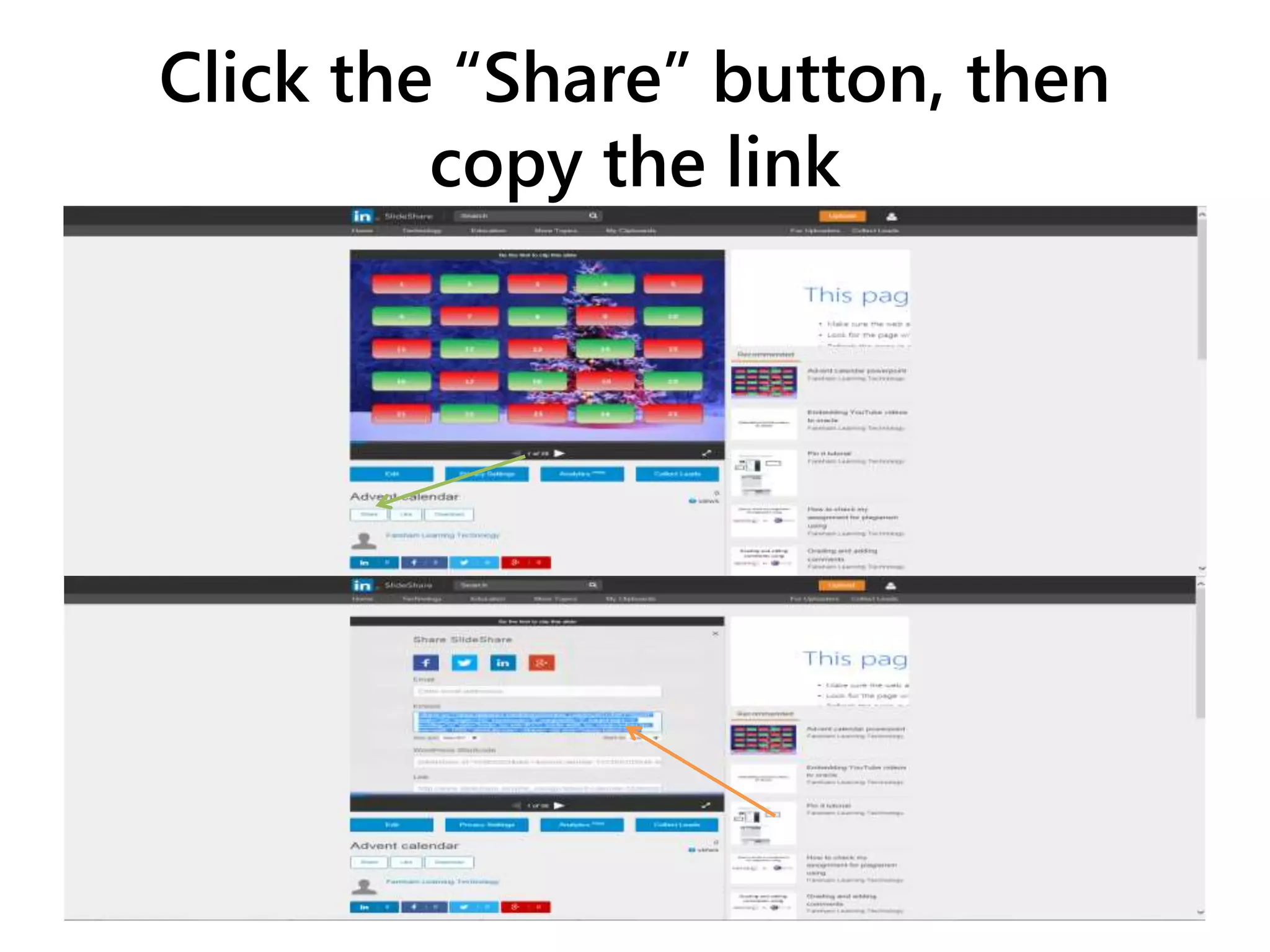 Embedding slideshare to oracle | PPT