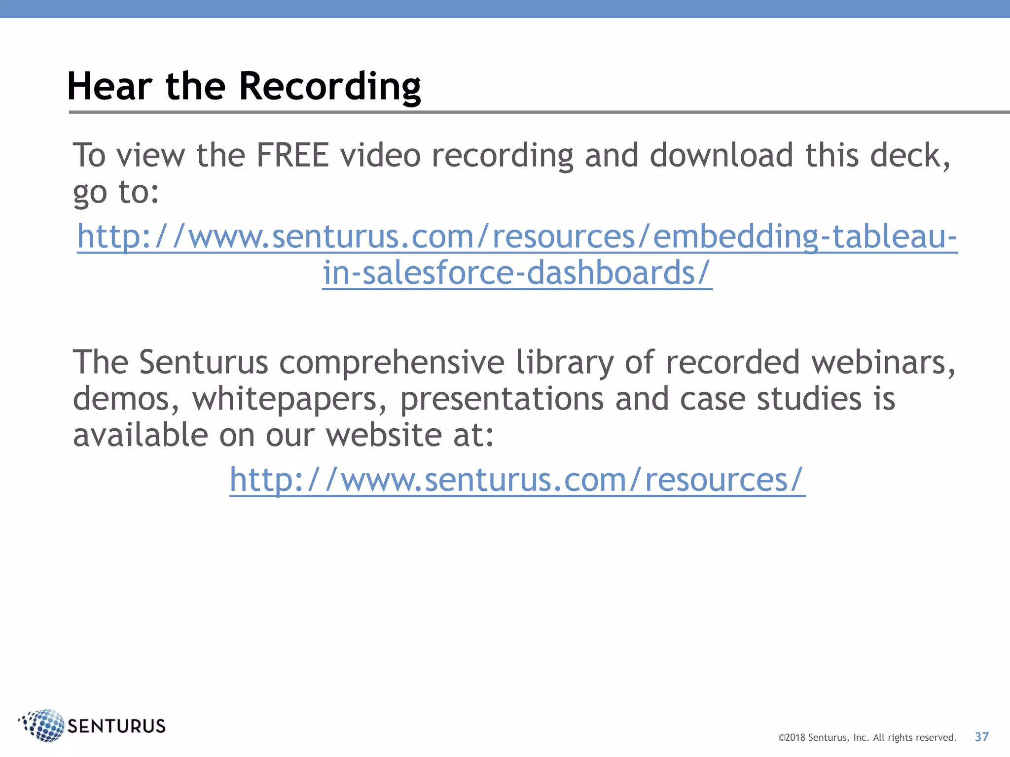 Embedding Tableau in Salesforce Dashboards: A How-To Primer with Demos | PDF