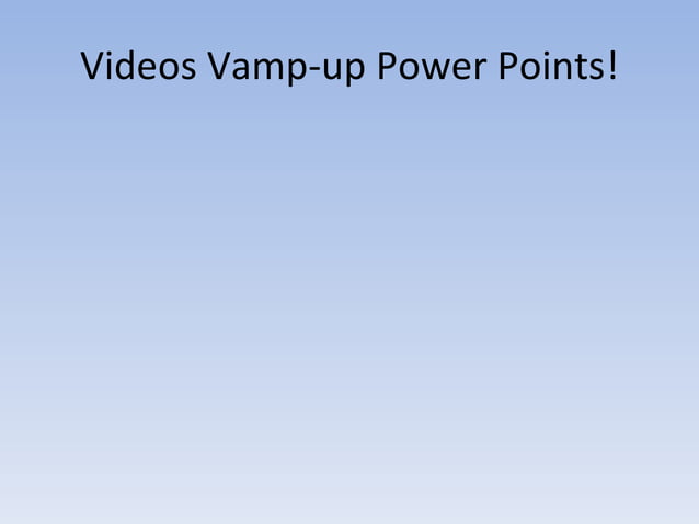 Embedding video in powerpoint | PPT