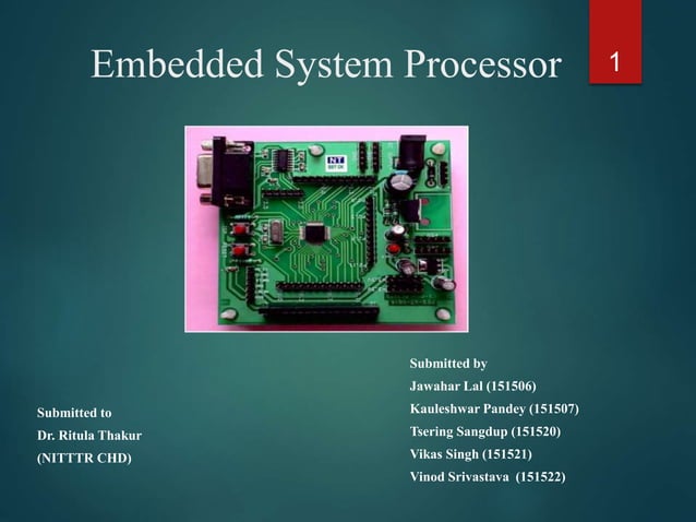 Embedded system | PPTX
