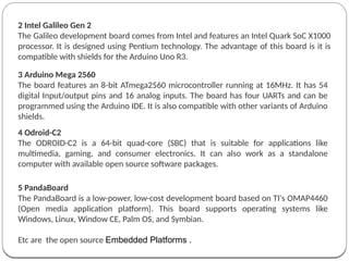 Embedded system and its platforms | PPT