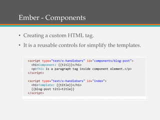 Brief Introduction to Ember | PPTX