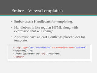 Brief Introduction to Ember | PPT