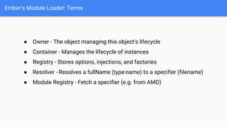 Ember.js Module Loading | PPT
