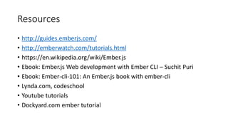 Ember - introduction | PPTX