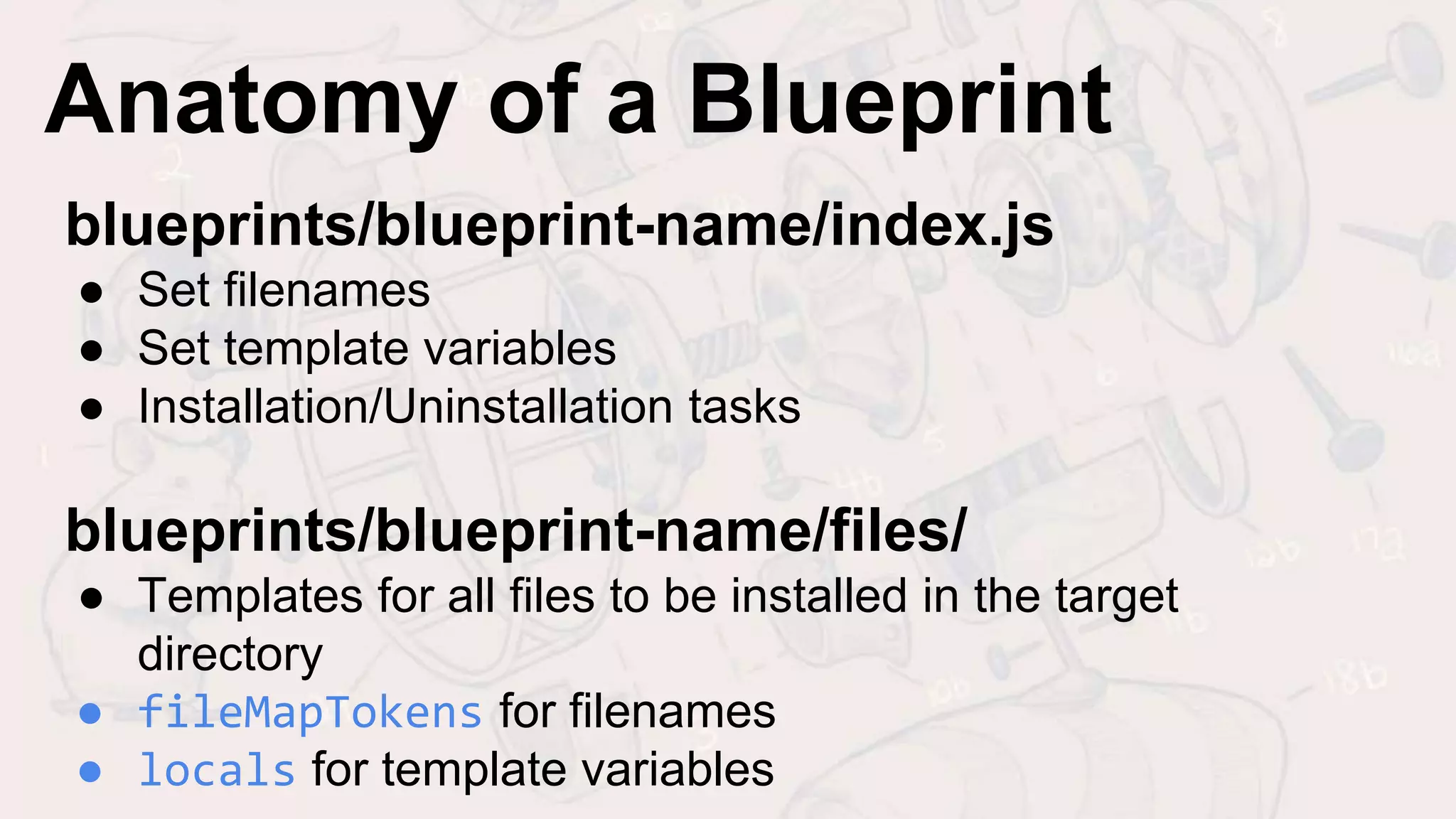 Ember-CLI Blueprints for fun and profit | PPTX
