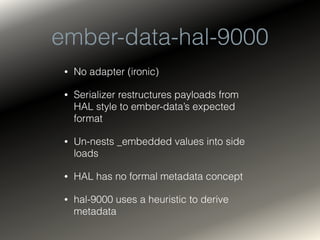HAL APIs and Ember Data | PPT