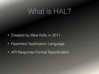 HAL APIs and Ember Data | PPT
