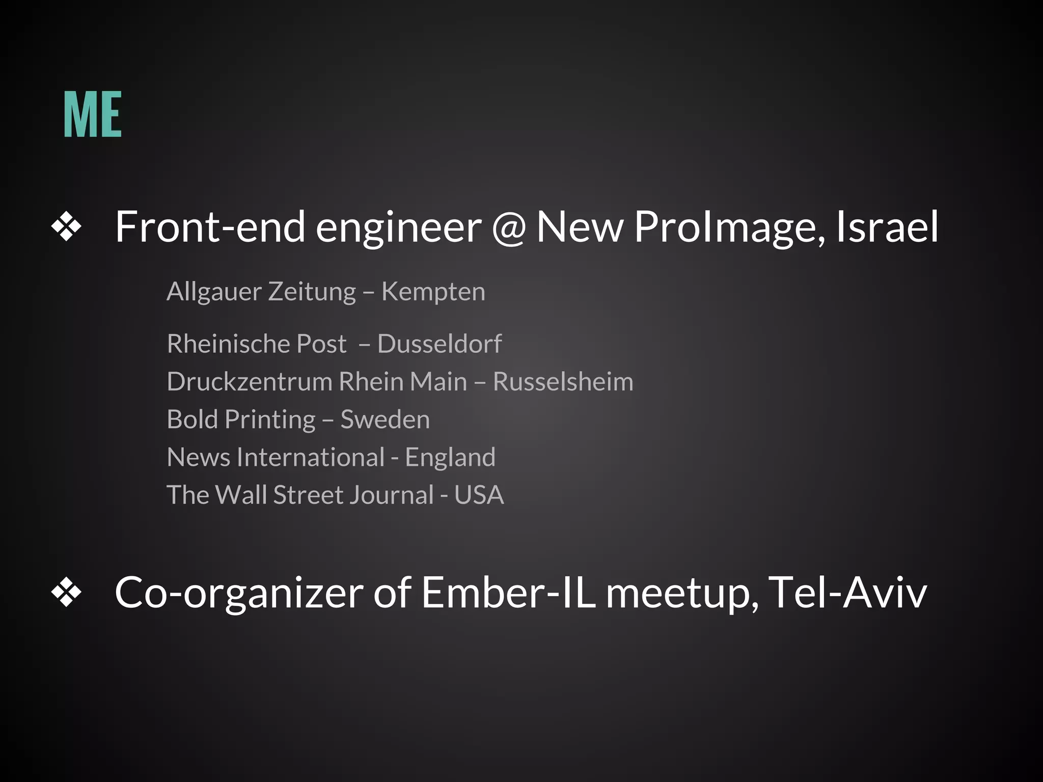 Ember Reusable Components and Widgets | PPT