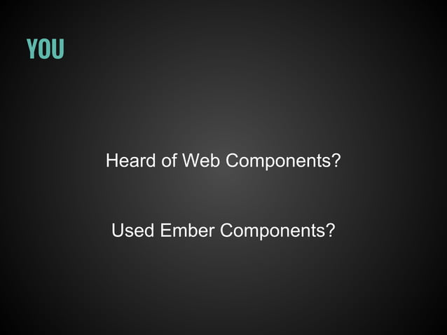 Ember Reusable Components and Widgets | PPT