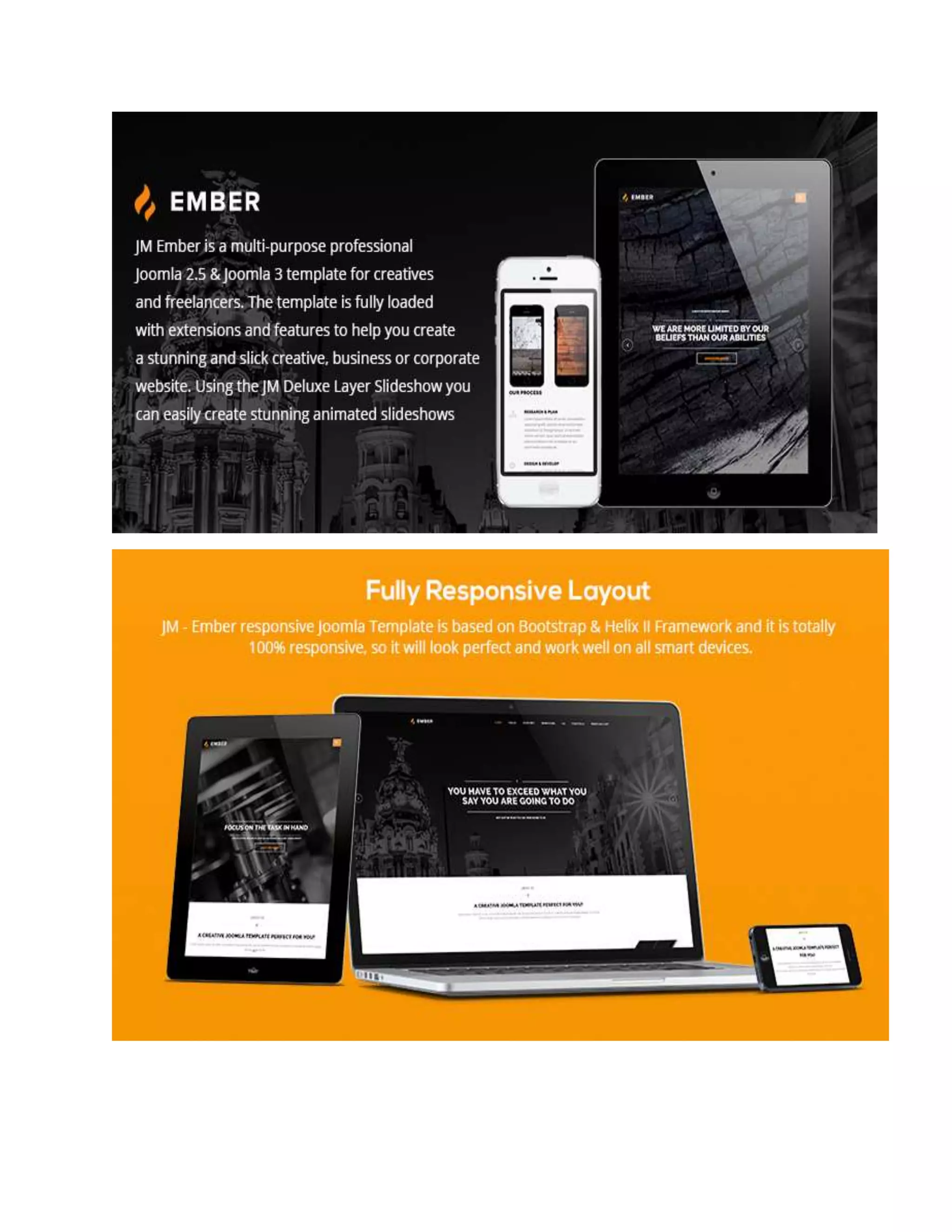 Ember responsive joomla template | DOCX | Web Development | Internet