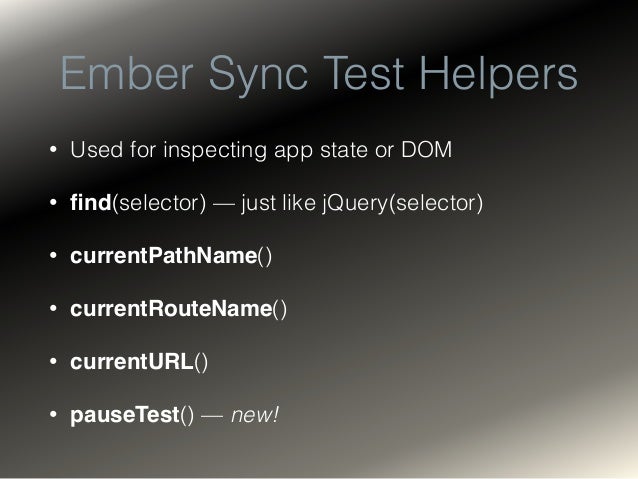 Ember Testing Internals With Ember Cli