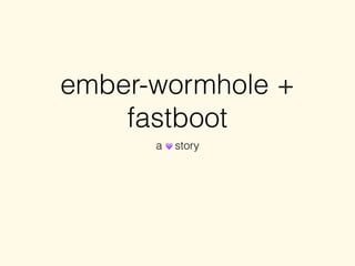 Making ember-wormhole work with Fastboot | PPT