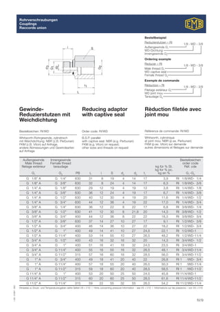 Emb fitting catalogue