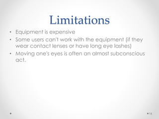 Eye Movement based Human Computer Interaction Technique | PPTX