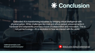 Embodied AI: Bringing Intelligence to Life | PDF