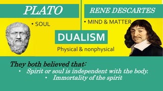 SHS Philosophy WHAT IS A HUMAN PERSON "Embodied spirit and etc. | PPTX