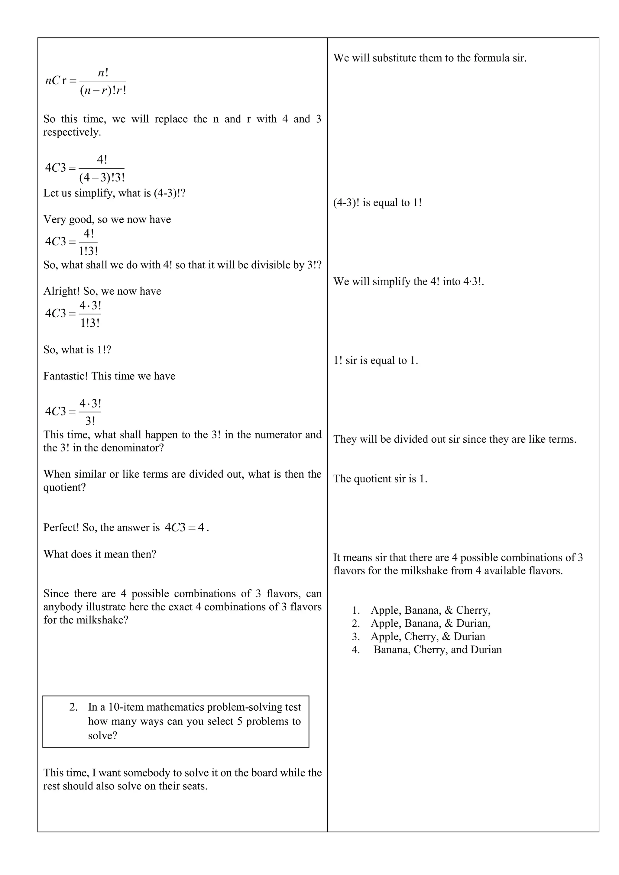 Grade 10 Detailed Lesson Plan on Combination.docx