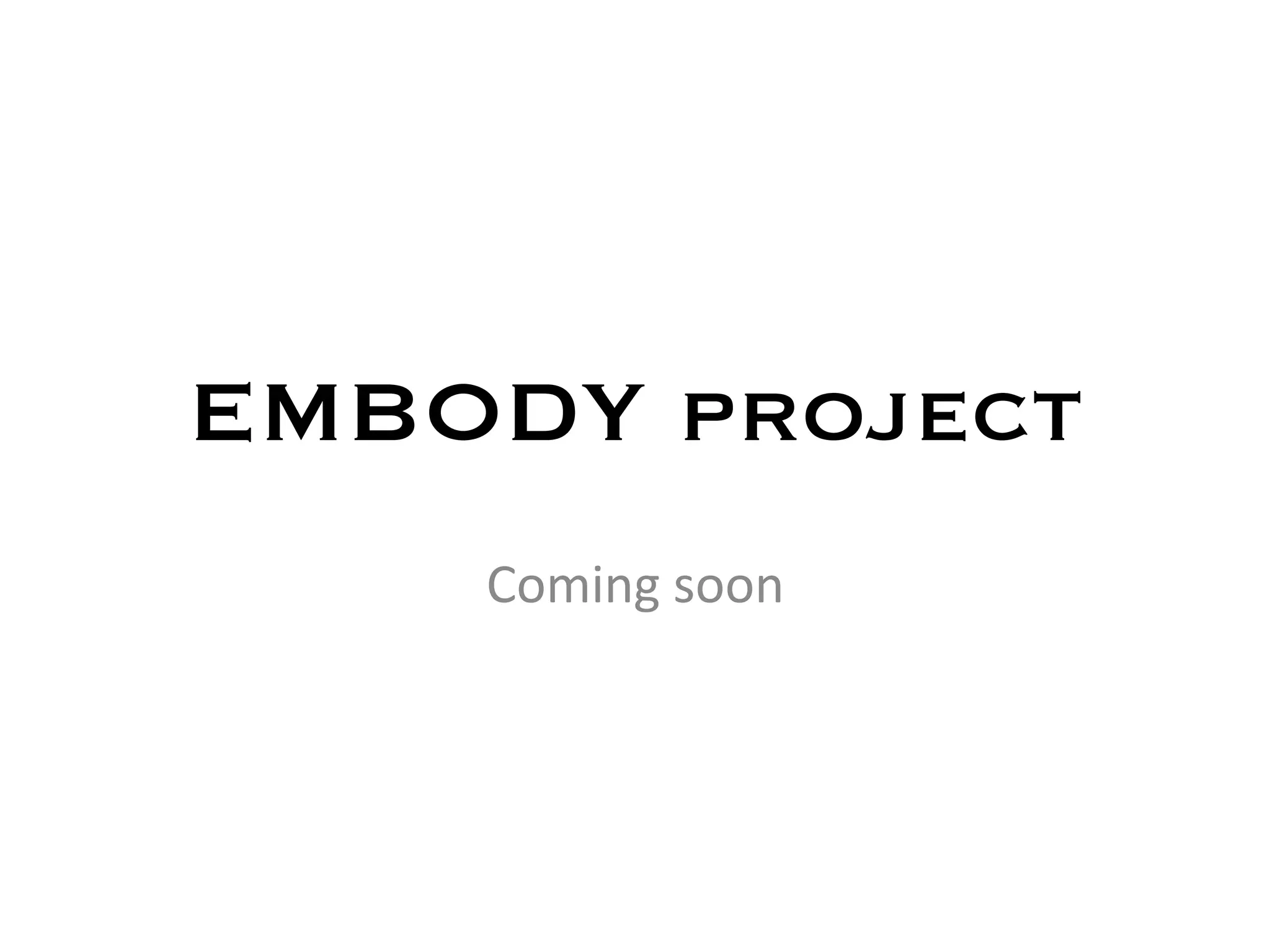 Embodyproject sample | PPT
