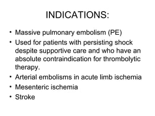A brief description on an Embolectomy procedure.. | PPT