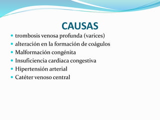 Causas De La Embolia Pulmonar