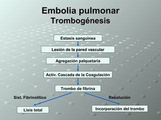 Embolia pulmonar | PPT