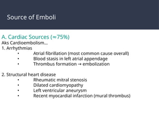 Embolic Stroke the type of ischemic .pptx
