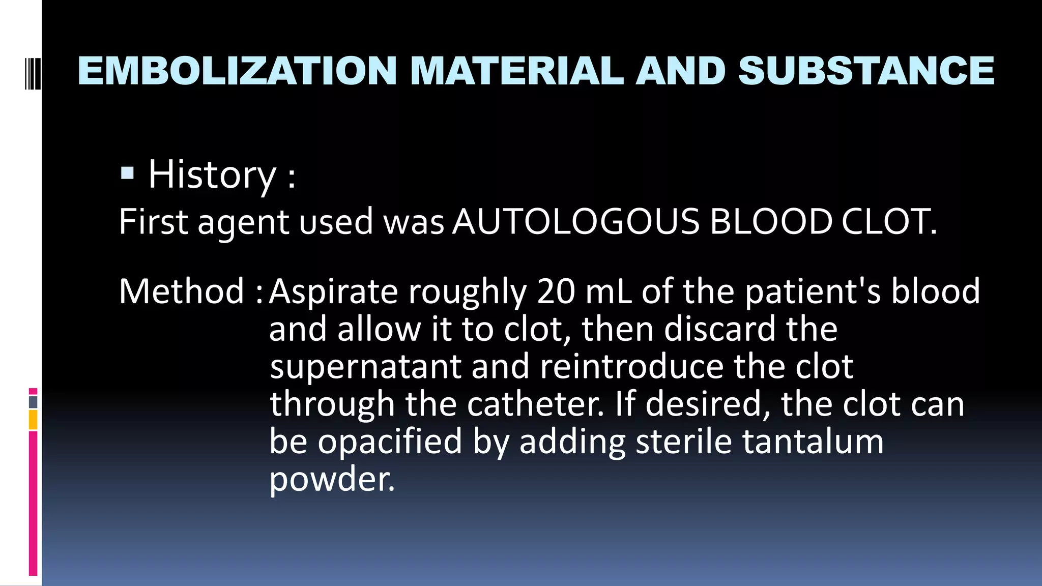 Embolising agents | PPTX
