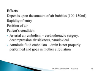 Embolism (THROMBOEMBOLISM) | PPTX