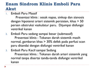 Embolisme paru | PPT