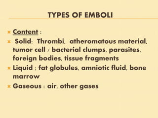 Embolism (Dr. MURALEEDHARA) | PPTX