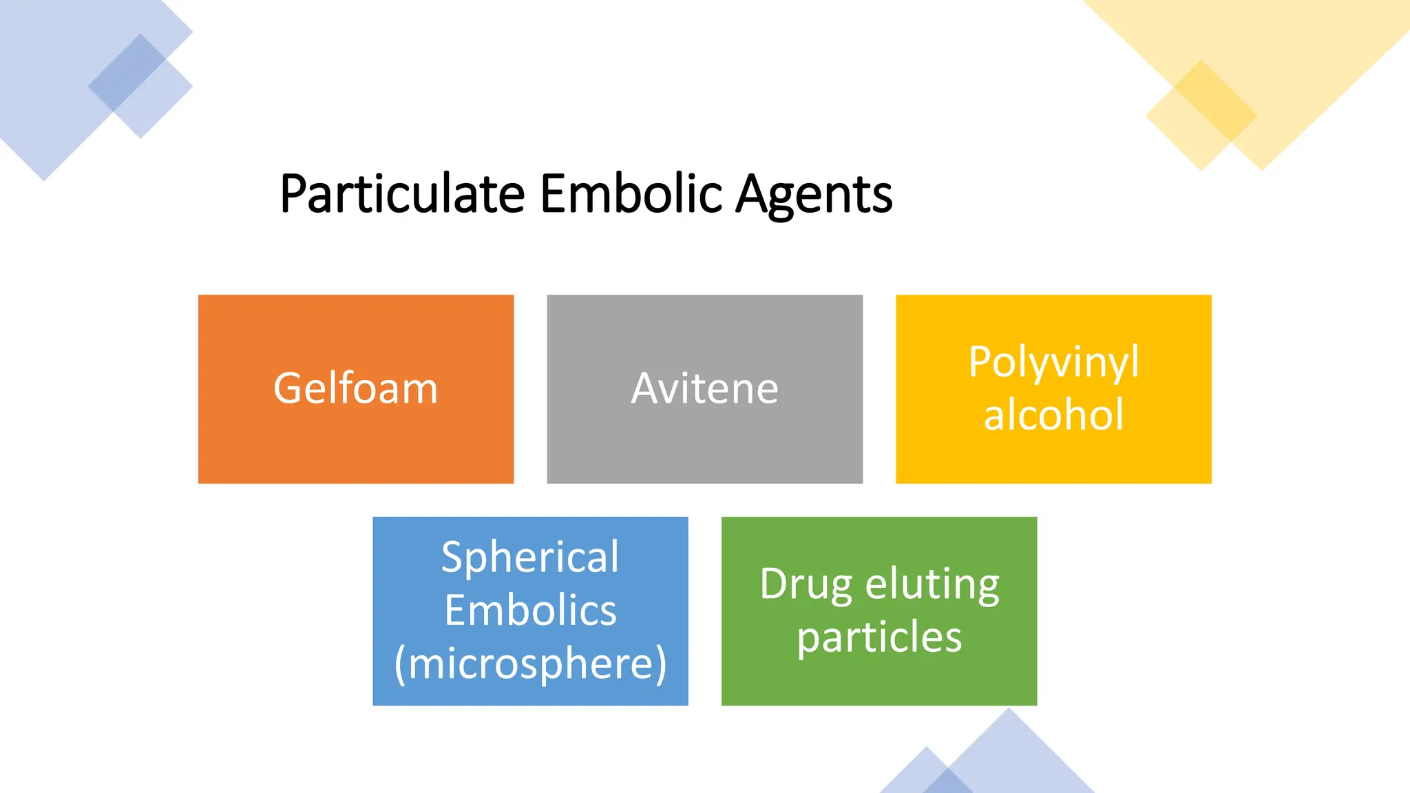 embolizing agents.pptx