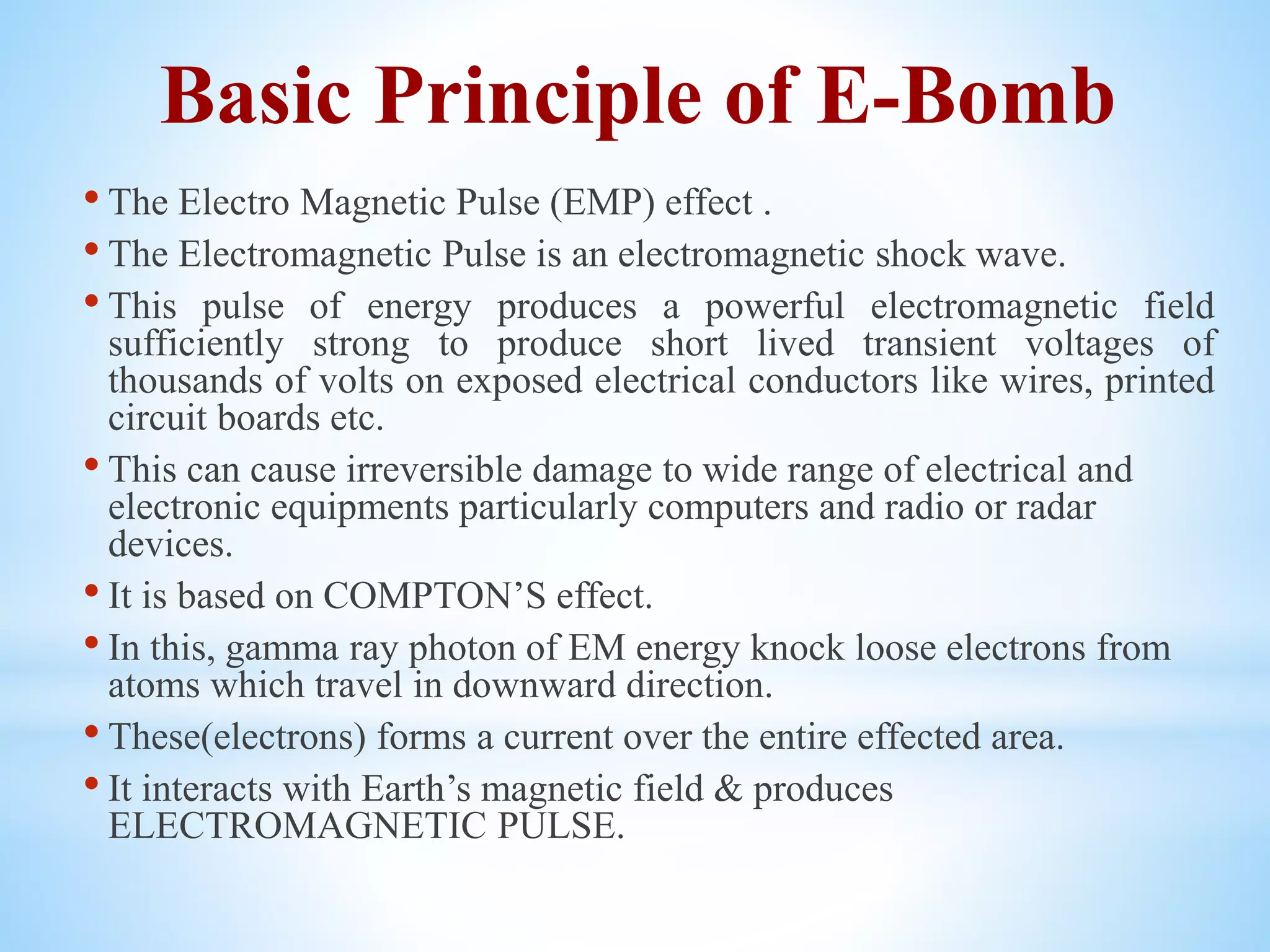 Electromagnetic bomb | PPTX