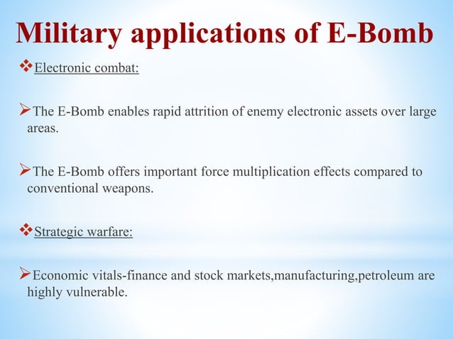 Electromagnetic bomb | PPT